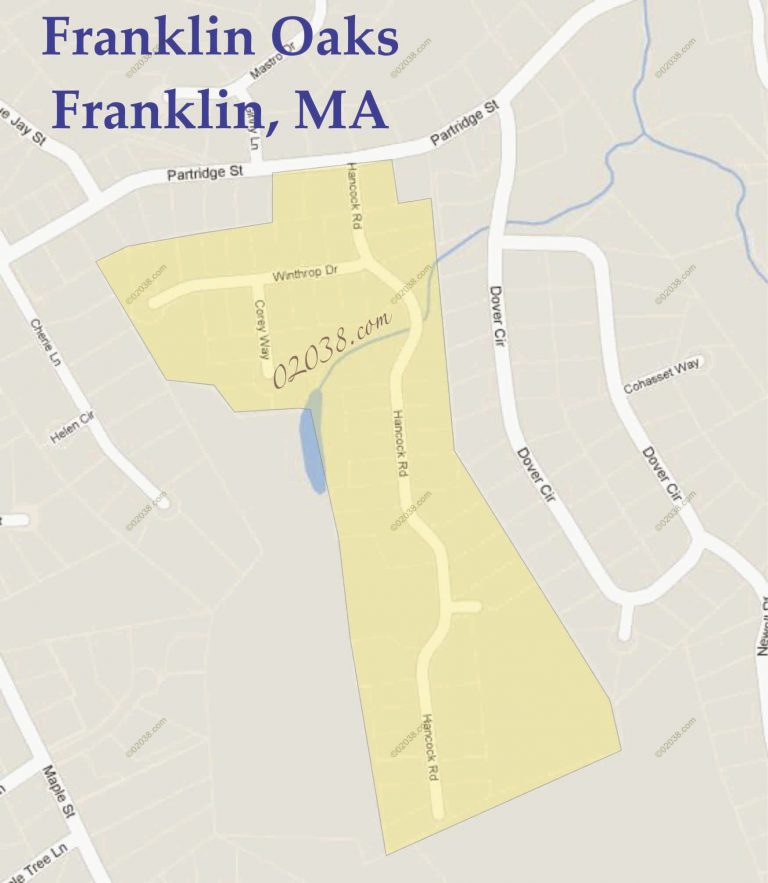 franklin oaks franklin ma map | 02038 Real Estate